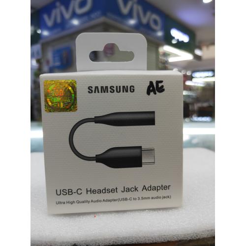 Jual Jack Adapter Converter Type C TO 3,5mm Audio Jack Type C Samsung ...