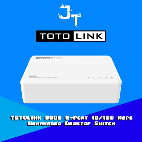 Jual Totolink S505 5-Port 10/100Mbps Desktop Switch - V4 - Jakarta ...