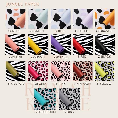 Jual RUMAH KRAVE - Animal Print Cellophane Wrapping Paper Kertas Bunga ...
