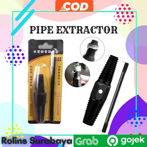 Jual 1/2" 3/4" pipe screw extractor alat pembuka baut rusak patah kran ...