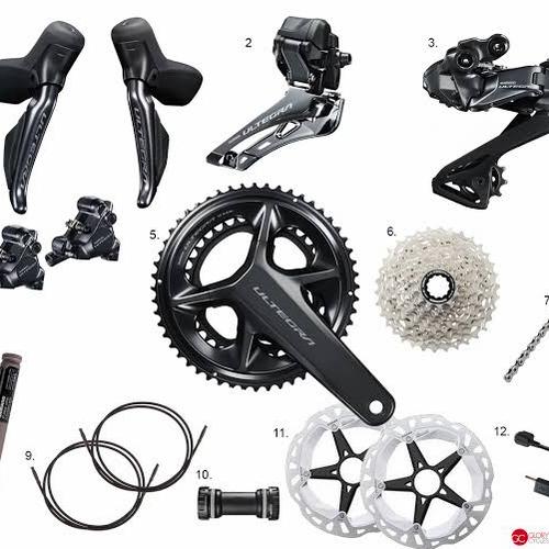 Jual Groupset Shimano Ultegra R8170 12 Speed DI2 Disc Brake 50T /34T 11 ...