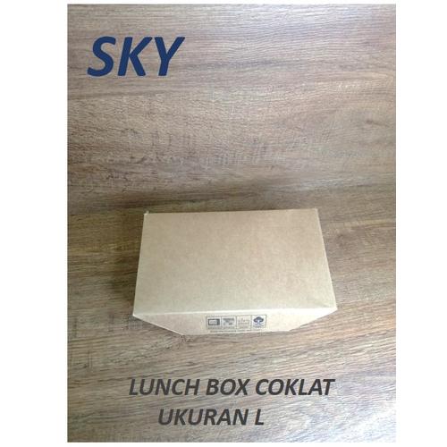 Jual Lunch box coklat tebal laminasi ukuran Large - Kota Bandung - Sky ...