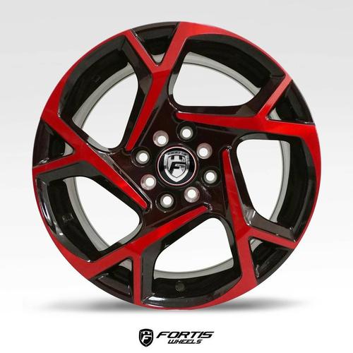 Jual Velg Mobil Fortis Wheels YDH Ring 16 - Pako Wheels - Red Diamond ...