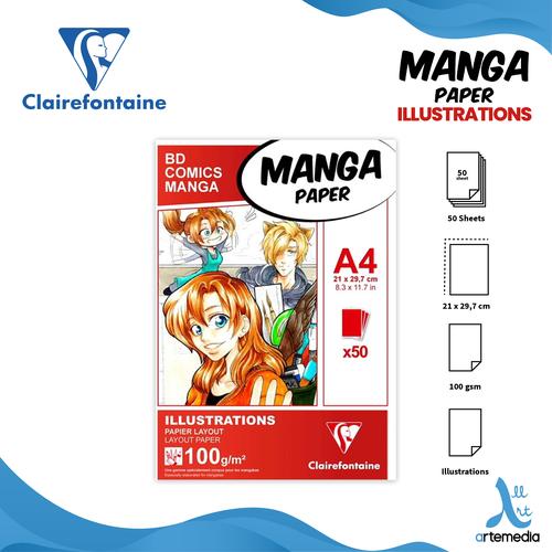 Jual Kertas Gambar Clairefontaine Manga Paper Layout Storyboard Comic ...