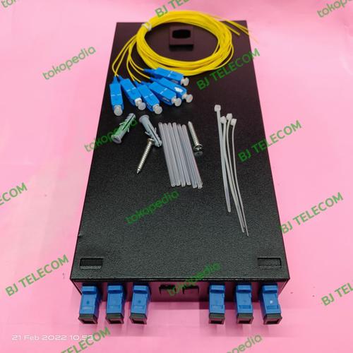 Jual ODF 6 core SC SM / roset FO 6 core fullset / Otb wall 6 core SC ...