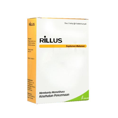 Jual RILLUS 6 TABLET Suplemen Untuk Kesehatan Pencernaan [Perstrip ...