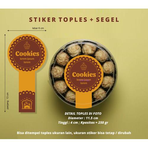 Jual Stiker Label dan Segel untuk Toples Kue Lebaran, Hari Raya Idul ...