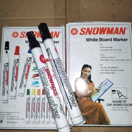 Jual Spidol Snowman Whiteboard (1 pack isi 12 pcs) - Jakarta Barat ...
