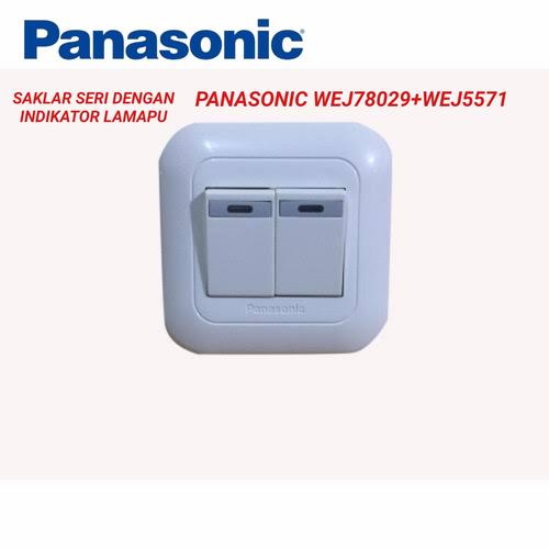 Jual SAKLAR SERI PANASONIC DENGAN INDIKATOR LAMPU WEJ78029+WEJ5571 ...