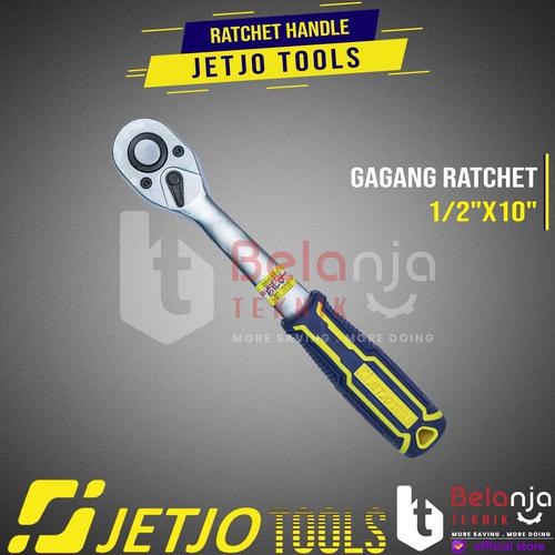 Jual JETJO TOOLS Gagang Sock Handle Rachet 1/2"X10" Inch Ratchet Shock ...