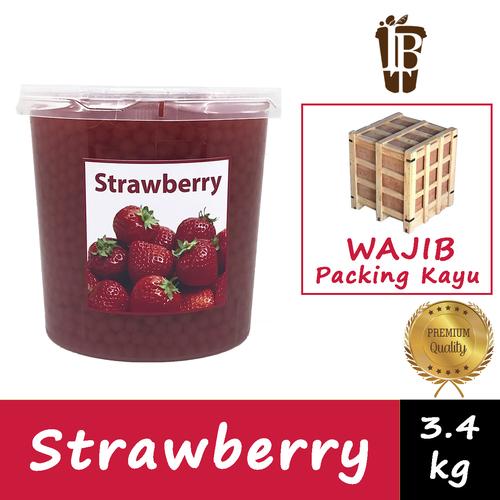Jual Popping Boba Strawberry Topping Minuman Bubble Stroberi Impor ...