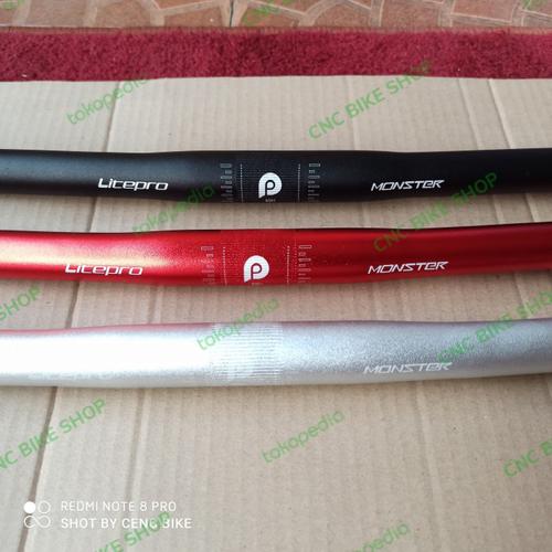 Jual Handle Bar Stang Flat Litepro Monster Standar - Hitam - Kota ...