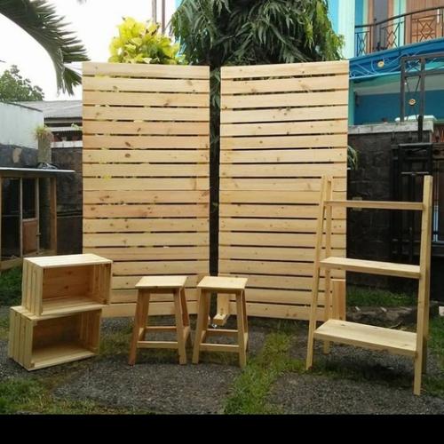 Jual backdrop set backdrop kayu jati belanda set paket backdrop - Kota ...