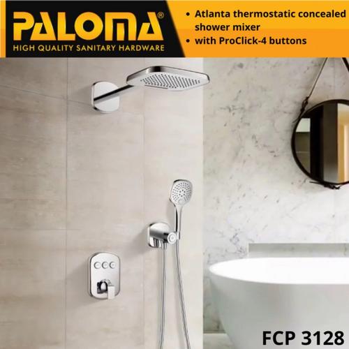 Jual shower tanam mixer proclick 4 buttons thermostatic, paloma FCP ...