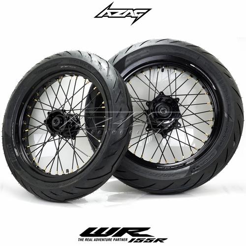 Jual BAN SET SUPERMOTO YAMAHA WR155 TROMOL CNC SCARLET RING SCARLET ...