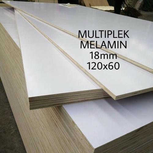 Jual Triplek / Multiplek melamin putih 18mm (120x60)cm, plywood ...
