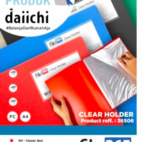 Jual MAP CLEAR HOLDER DAICHI UKURAN A4, 40 LEMBAR - Jakarta Pusat - ATK ...