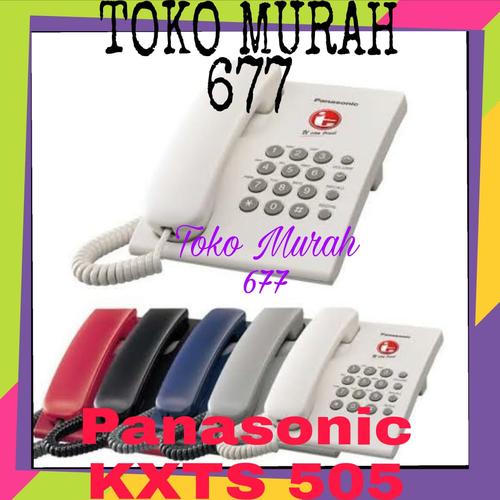 Jual Panasonic KX-TS505 RESMI 2Tahun - Telepon Kantor Rumah - Putih ...