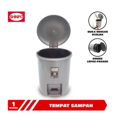 Jual Tempat Sampah Injak Bulat Abu 5 Liter Kotak Pembuangan Shinpo 840 S - Jakarta Barat ...