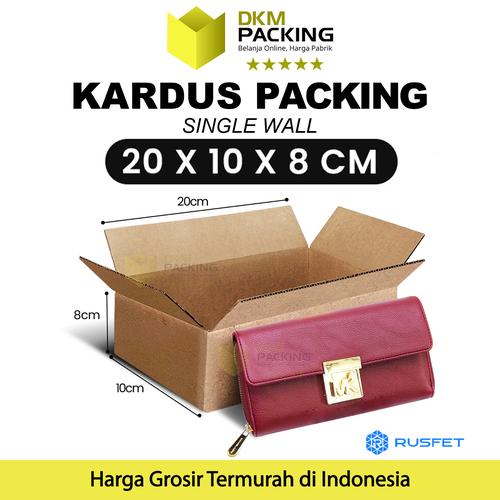 Jual KARDUS PACKING KARTON BOX 20x10x8cm DUS KOTAK PACKAGING POLOS ...