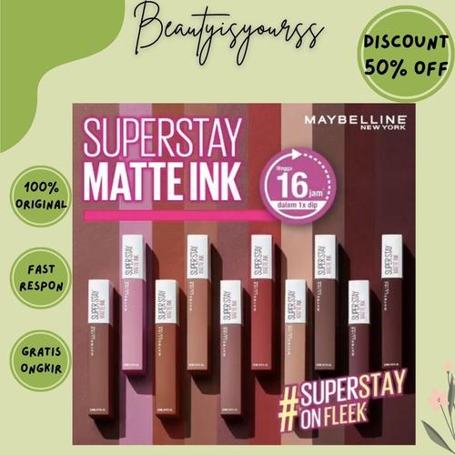 Jual MAYBELLINE SuperStay Matte Ink Liquid Matte Lipstick Warna Unik ...