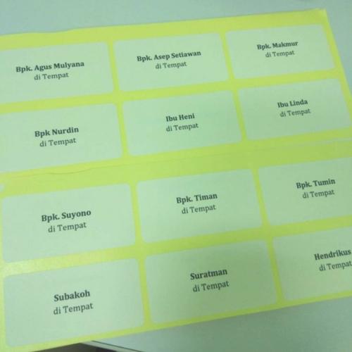 Jual Cetak Stiker Label Nama Undangan No.103 - Custom Template ...