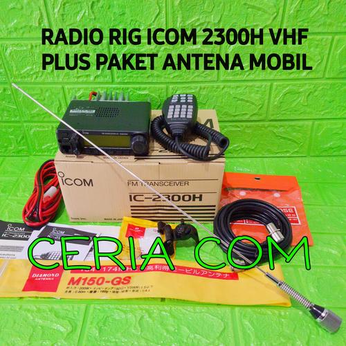 Jual RADIO RIG ICOM 2300H VHF PLUS PAKET ANTENA MOBIL M150 GS 2300 IC 2300H - ANTENNA SILVER ...