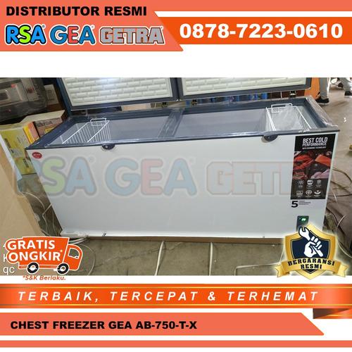 Jual Lemari pendingin Chest Freezer Gea AB- 750-T-X Putih Garansi 1 ...