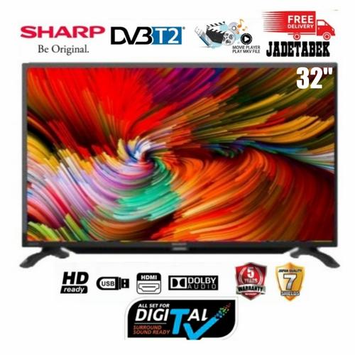 Jual Sharp Aquos LED TV 32 inch 2T-C32DD1i Digital TV Free Ongkir ...
