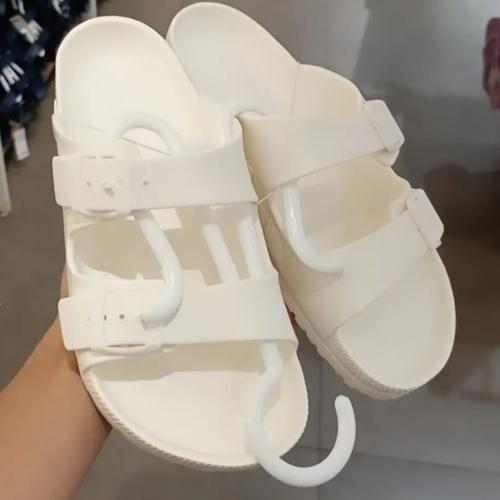 Jual sendal flat wanita cantik putih Miniso Original READY - Jakarta ...