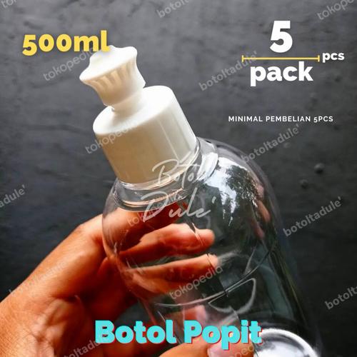 Jual Botol Popit 500ml / Botol Sabun Cair 500ml / Botol Plastik 500ml ...