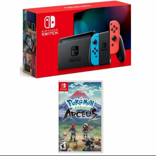 Jual Nintendo switch neon/ gray bundle game pokemon Arceus - Jakarta ...