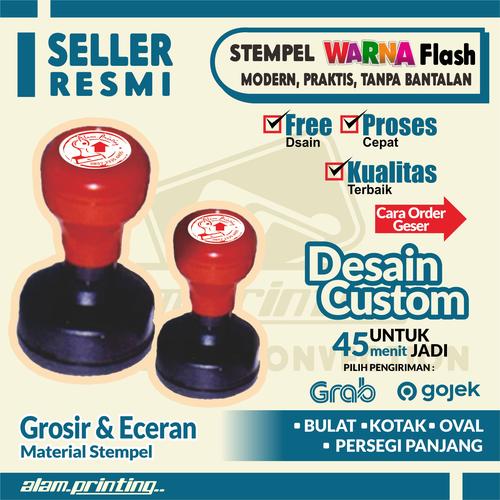 Jual Stempel Otomatis | Stempel Warna - uk. kecil, 1 warna - Kota ...