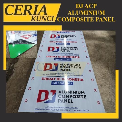 Jual ACP 3mm Green Glossy DJ Aluminium Composite Panel 1 Sisi Warna ...
