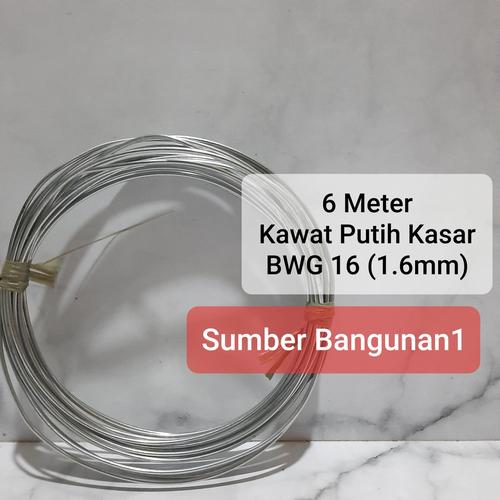Jual Kawat Putih 6 meter BWG 16 ( 1.6mm ) kawat jemuran tebal besar ikat - Kab. Bekasi - Sumber ...