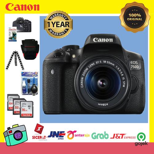 Jual Canon EOS 750D Kit 18-55MM IS STM / Canon 750D Garansi Distributor ...