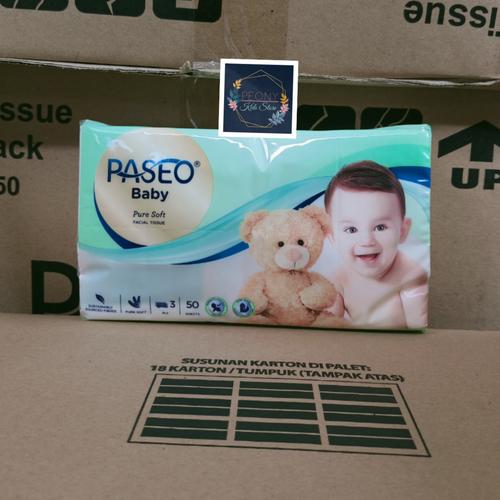 Promo Paseo baby pure soft facial tissue 50 s - 3ply/ Tisu wajah travel ...