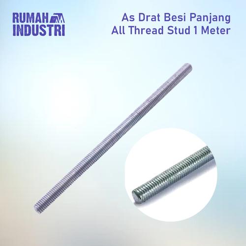 Jual As Drat Long Drat Besi All Thread Stud 1 Meter M8, M12, M14, M16 ...