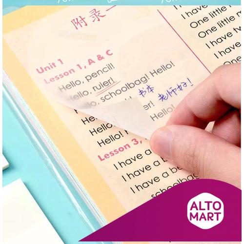 Promo Transparent PET Sticky Note Memo Pad Waterproof (50 Sheets ...