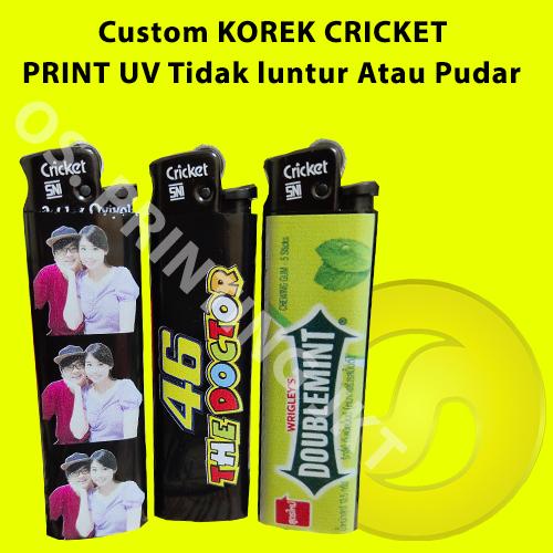 Jual CUSTOM KOREK API CRICKET PRINT UV - Putih, CETAK 1SISI - Jakarta ...
