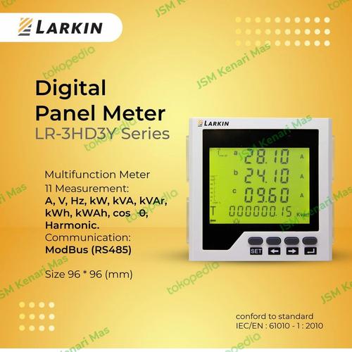 Jual LR-3DH3Y Larkin Digital Panel Meter 3Phase Multifunction LCD - Jakarta Pusat - JSM KENARI ...