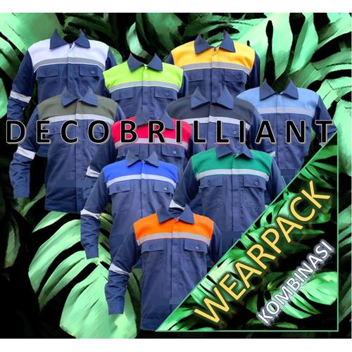 Jual BAJU SAFETY WEARPACK /KERJA/PROYEK LENGAN PANJANG KOMBINASI ...