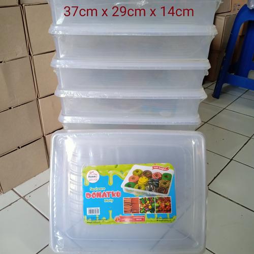 Jual tempat donat besar kotak box makanan 7200 ml - Kota Tangerang ...