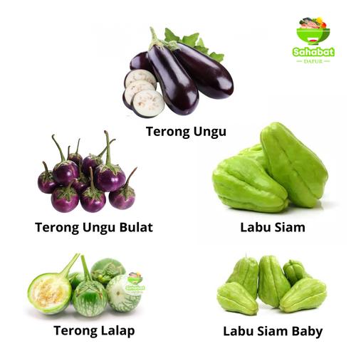 Jual Sayuran Segar/Terong Ungu/Bulat/Labu Siam/Labu Kuning ...