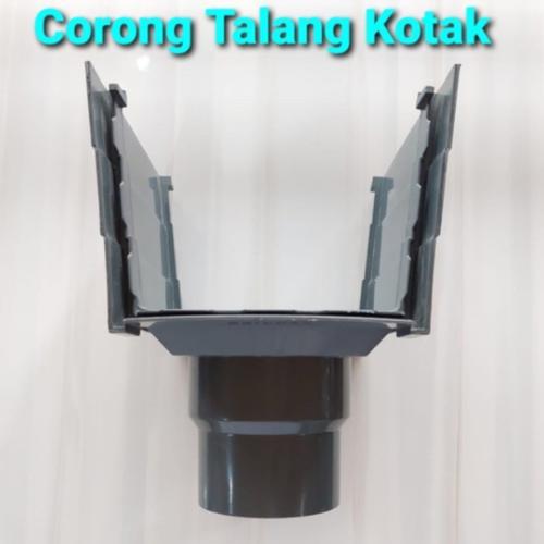 Jual Corong talang air pvc kotak 4" inch abu - Jakarta Barat - TB ...