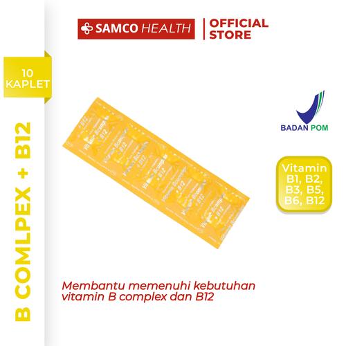 Promo Samco B Complex + B12 Strips | 10 Kapsul | Vitamin B Complex +B12 ...