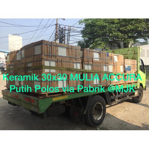 Jual Keramik Lantai 30x30 MULIA ACCURA Putih Polos KWP via PABRIK - Kab ...