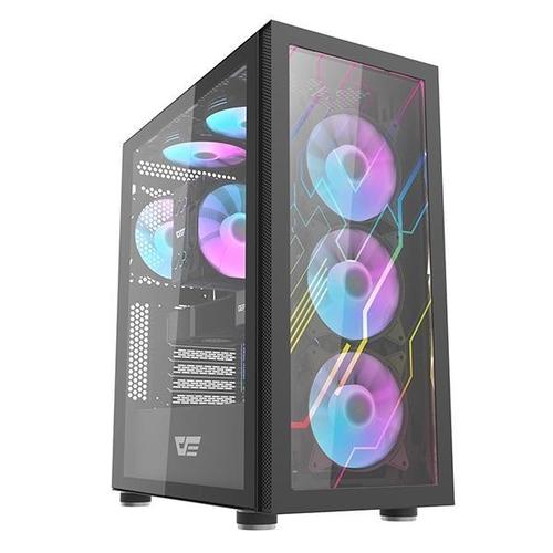 Jual DARKFLASH DK210 GRAFFITI TEMPERED GLASS PC CASE GAMING CHASSIS ...