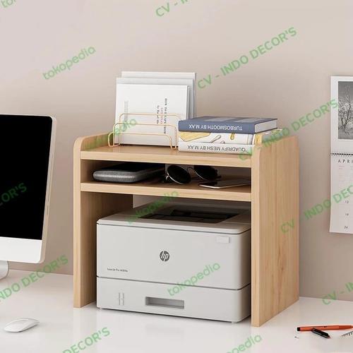 Jual Meja Rak Printer Minimalis 54x34x24 Kayu Desk Organizer - Kab ...