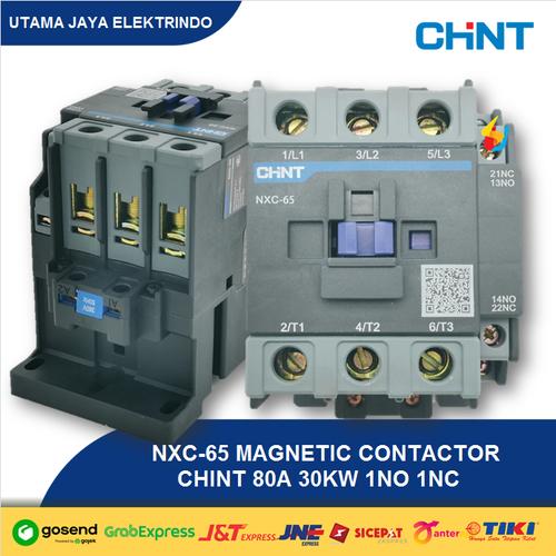 Jual NXC-65 MAGNETIC CONTACTOR CHINT 80A 30KW 1NO 1NC - MURAH - 220V - Jakarta Barat - UTAMA ...